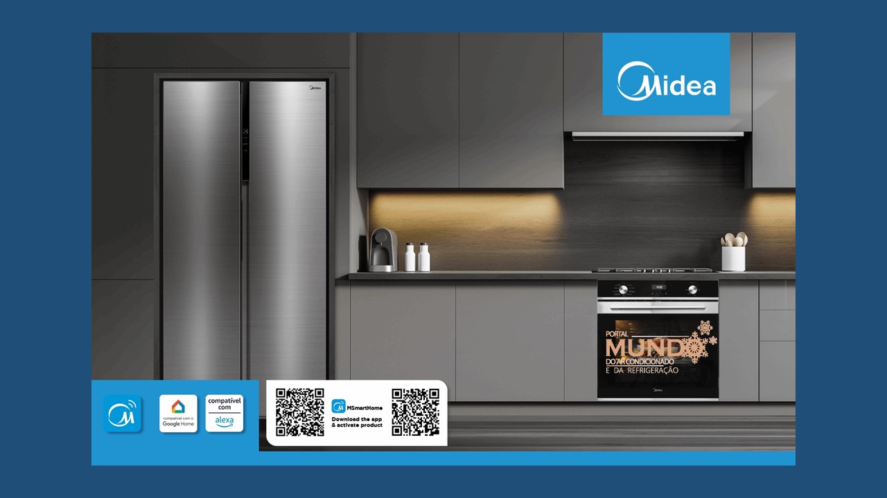 Midea lança seu primeiro modelo de geladeira inteligente no Brasil ...